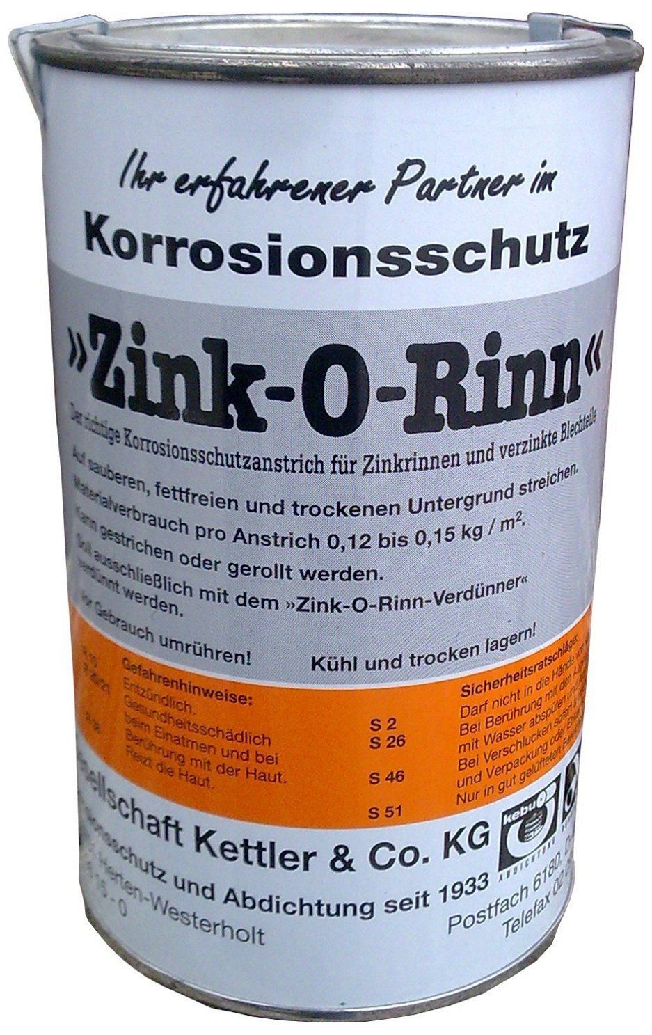 Zink-O-Rinn Rinnenschutzanstrich | Zubehör | dachrinnen-kaufen.de